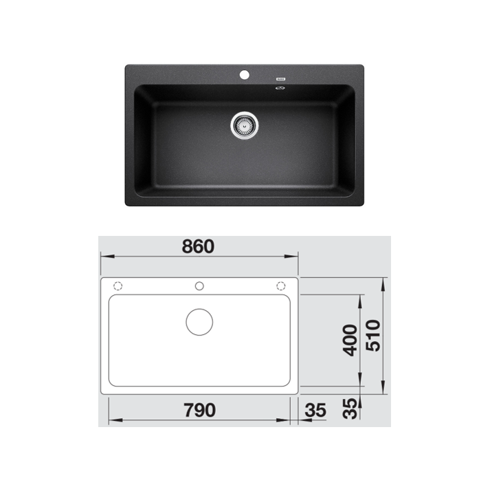 BLANCO อ่างล้างจาน รุ่น NAYA XL 9 – HAFELE HOME